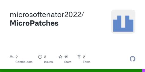 Github Microsoftenator2022micropatches