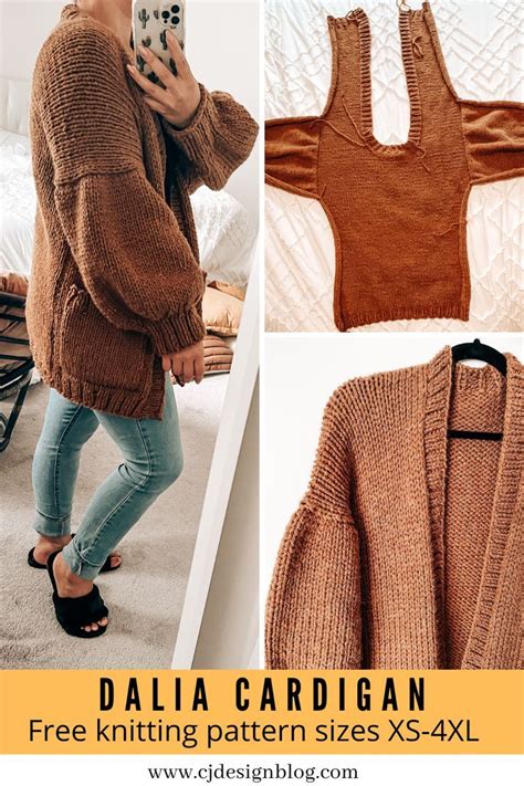 FREE Knitting Pattern Dalia Cardigan Knitting Patterns Free Blanket