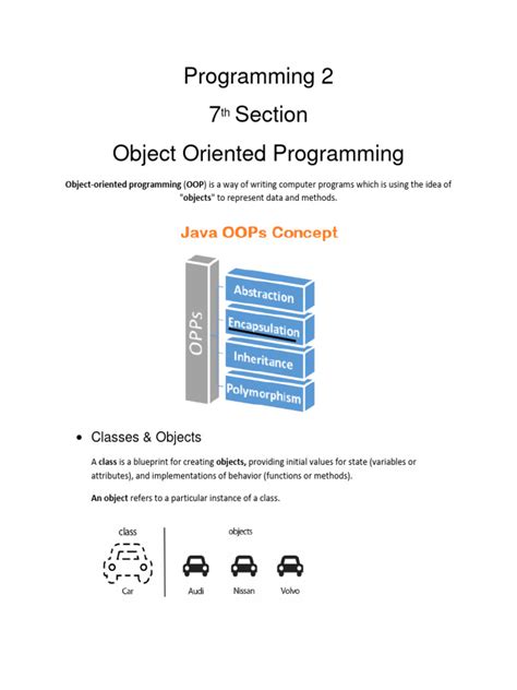 Programming 2 Section 7 Oop Encapsolation Andinestractor Pdf Method Computer Programming