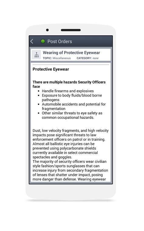 Security Post Orders Template