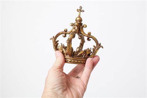Mini Gold Crown Cake Topper