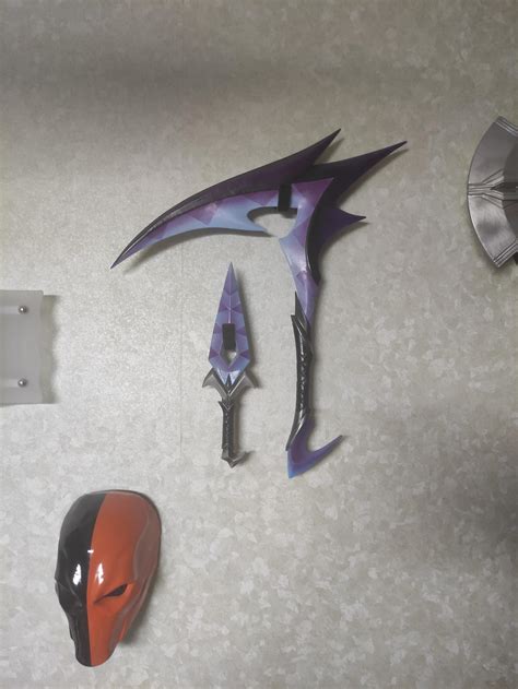 Akali K DA All Out Skin Crystal Kama And Kunai Weapon Scrolller