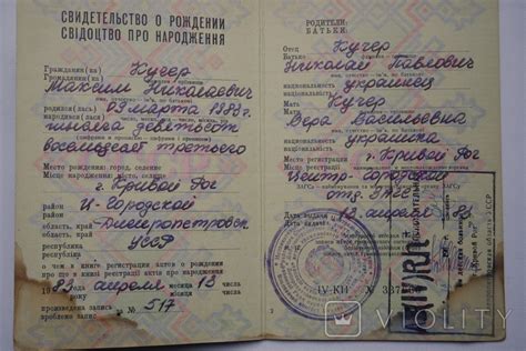 Свидетельство о рождении иностранного образца как выглядит