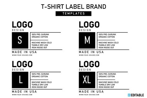 Clothing Label Tag Editable Vector Graphic By Spacelabs Studio