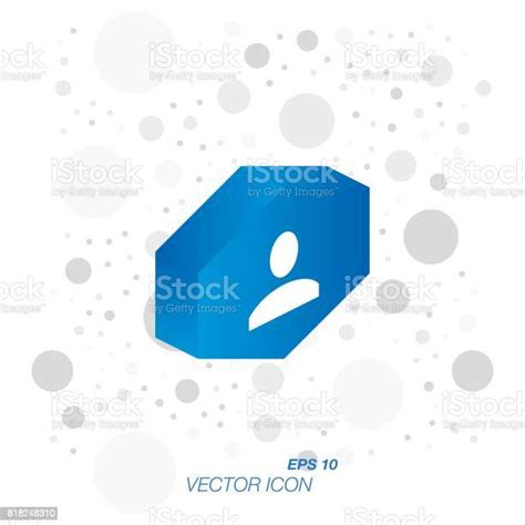 3 차원 Isometric 스타일 흰색 배경에 고립 아바타 아이콘 웹 디자인 및 로고에 대 한 기호입니다 벡터 일러스트 Eps 10 기업 재무와 산업에 대한 스톡 벡터 아트
