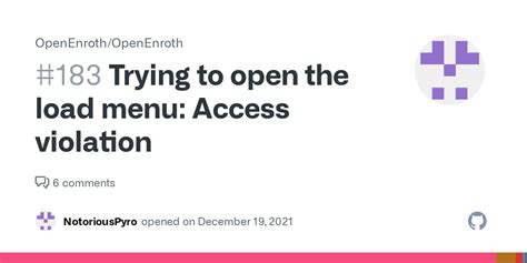 trying to open the load menu access violation · issue 183
