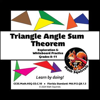 Triangle Angle Sum Theorem Exploration Practice Google Slides