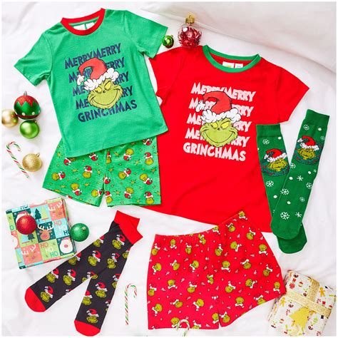 Girls Grinch Pj Red Assorted Sizes The Reject Shop