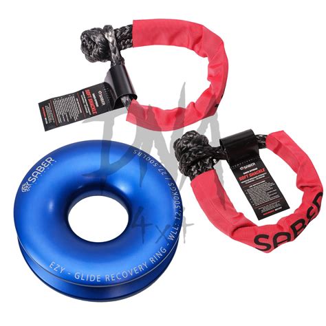 Saber Ezy Glide Recovery Ring Twin 18K Sheath Soft Shackles Kit DNA 4X4