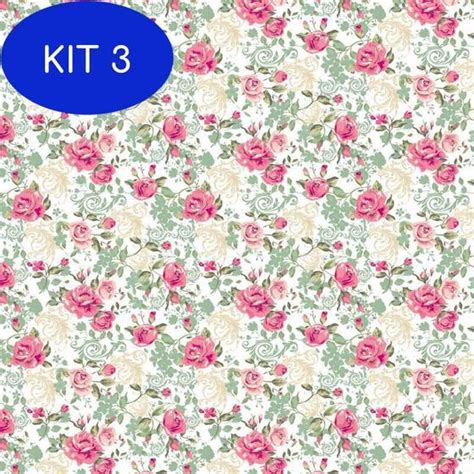 Kit 3 Papel De Parede Rosas Vermelhas Adesivo Sala E Quarto Casal LRP