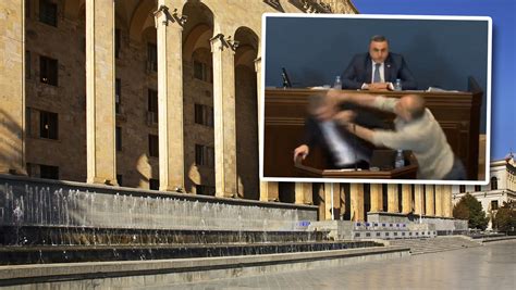 Bijatyka w gruzińskim parlamencie Sieć obiegło nagranie Wiadomości