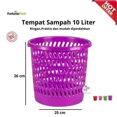 Jual Keranjang Sampah Tempat Sampah Bolong Plastik Happy Panda Di
