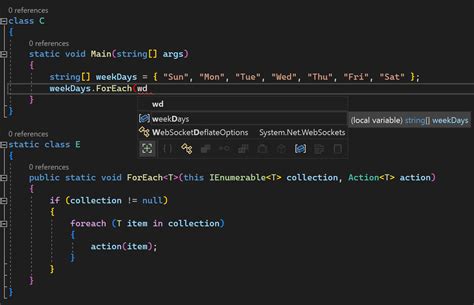 Generic Extension Does Not Have Lambda Intellisense · Issue 33469 · Dotnetroslyn · Github