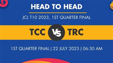 Tcc Vs Trc Player Stats For 1st Quarter Final Tcc Vs Trc Prediction