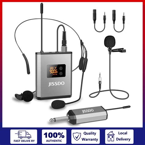 Jual Lavalier Lapel Wireless Speaker Headset Microphone Clip On Wireless Bando Instruktur Senam