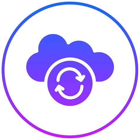 Premium Vector Cloud Sync Vector Illustration