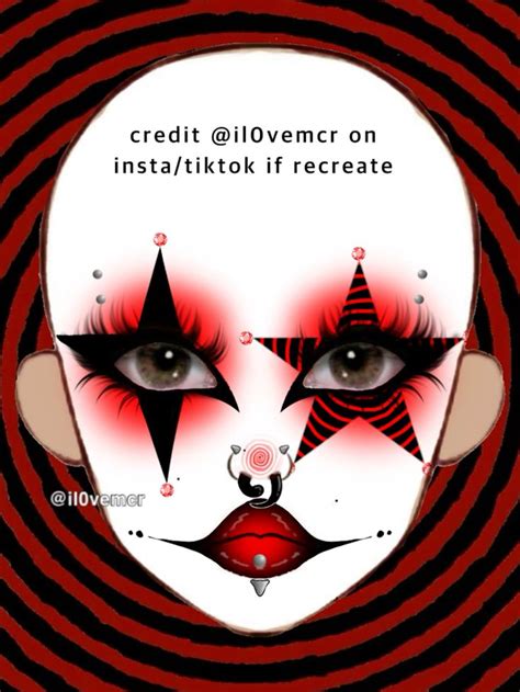 Gothic Clown Makeup Idea Horror Makeup Graphic Makeup Clown Makeup