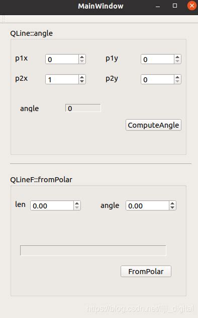 例说qt的qlinefangle 函数qlinef Angle Csdn博客