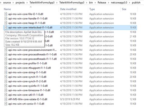 Deploying Winforms Net Core Application Net Core Telerik Ui For
