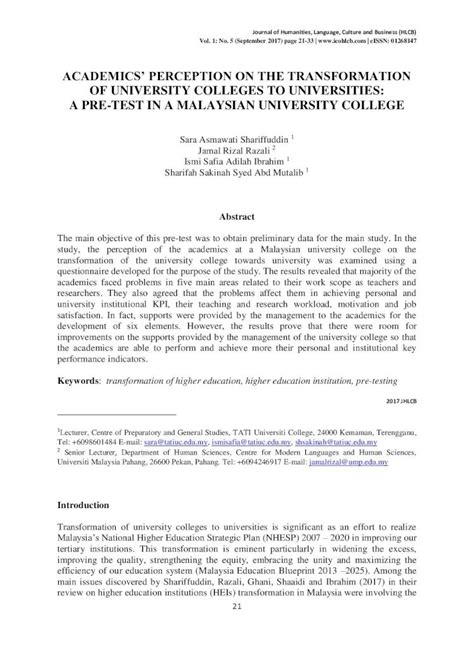 Pdf Academics Perception On The · Pdf Fileuniversity Institutional