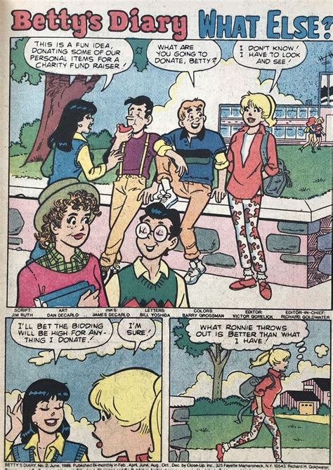 The Archies Classic Comic Strip With Betty And Veronica