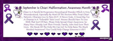 September Is Chiari Malformation Awareness Month Chiari