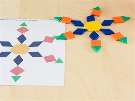 Snowflake Pattern Blocks Templates Moms Have Questions Too