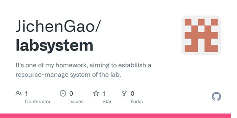Github Jichengao Labsystem It S One Of My Homework Aiming To Estabilish A Resource Manage