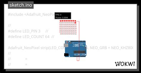 Neopixel Wokwi Esp32 Stm32 Arduino Simulator