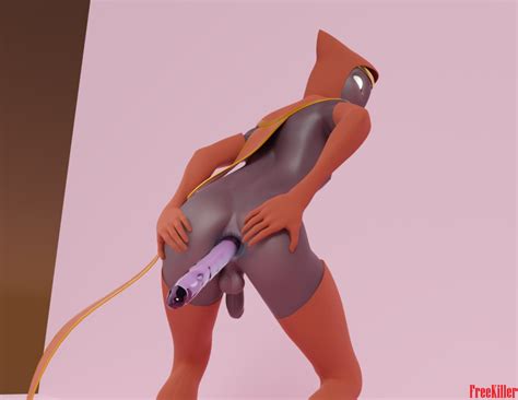 rule 34 3d anal anal sex armwear ass bent over clothing dildo dildo