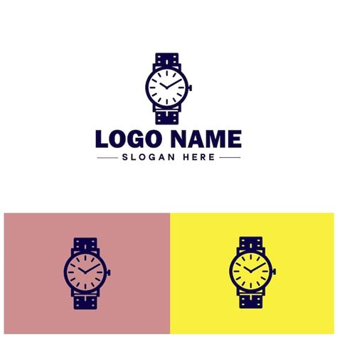 Icône De Montre à Poignet Chronomètre De Montre Symbole De Logo Plat