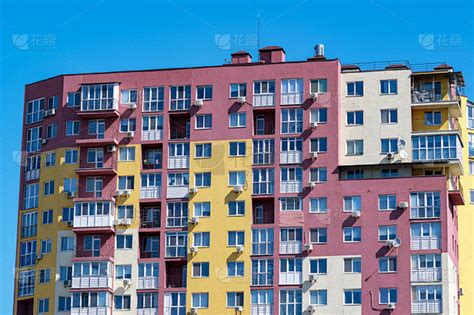 城市多公寓高层住宅建筑的碎片