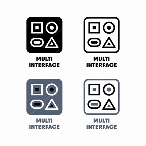 Premium Vector Multi Interface Vector Information Sign