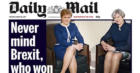 ‘daily Mail Sexist Cover Of Theresa May And Nicola Sturgeon Gets