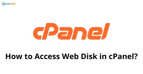 How To Access Web Disk In Cpanel Bodhost Knowledge Base