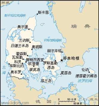 丹麦王国地图