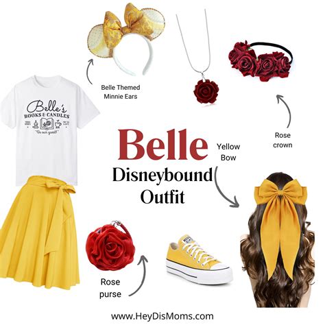 Belle Disneybound Outfit Ideas Heydismoms