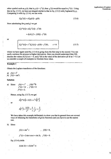 Solution Applications Of Laplace Transforms Studypool