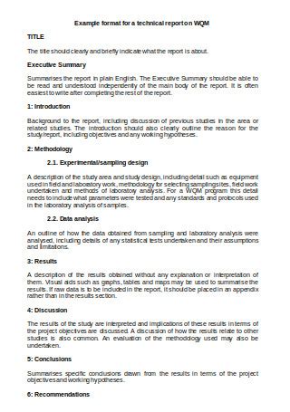 51 SAMPLE Technical Reports In PDF MS Word Excel