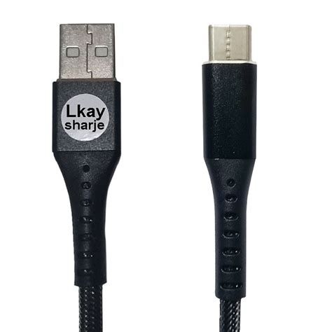 قیمت و خرید کابل تبدیل Usb به Usb C الکای شارژ مدل فلزی فستینگ طول 1 متر
