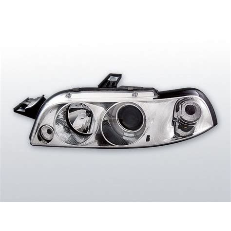 Phares Avant Angel Eyes Fiat Punto Chrome
