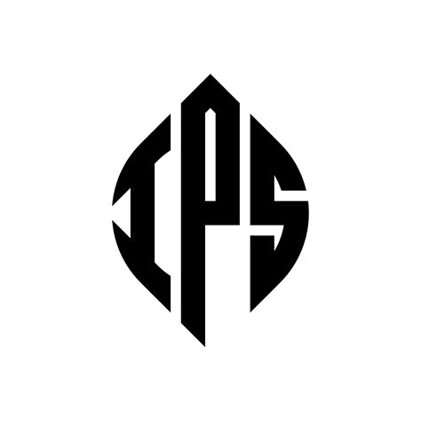 Ips Circle Letter Logo Design With Circle And Ellipse Shape Ips