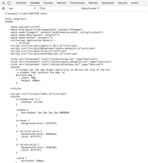 Javascript Html Page Is Getting Appended To Json Response Stack
