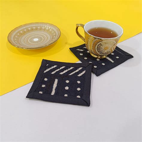 Stylish Snow Print Cotton Table Runner Set Indian Craft Mall