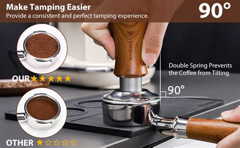 Amazon V5 Espresso Tamper 51MM 2 Spring Loaded Calibrated Tamper
