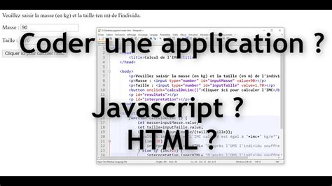 Créer Une Application En Htmljavascript Youtube