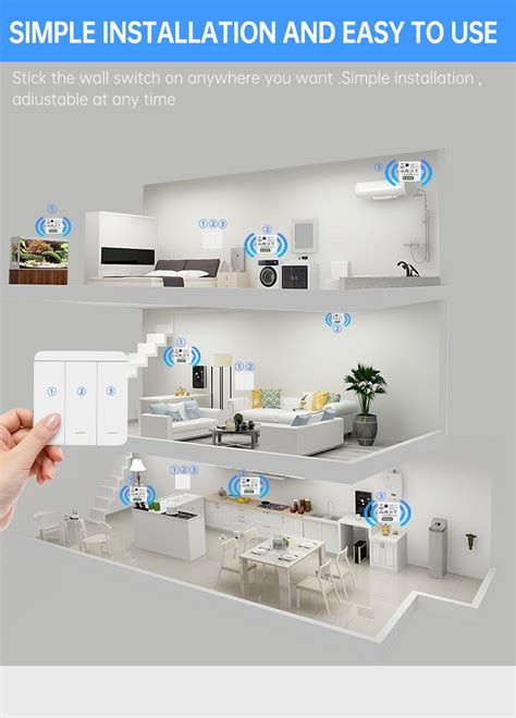 Rf Mhz Wireless Switch Set Diy Smart Switch Gang Push Button Remote Controller Shopee