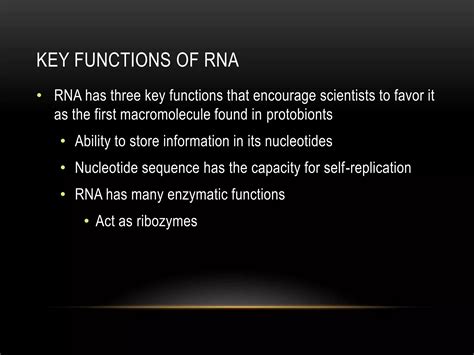 Biology Bartel And Szostak Experiment Ppt