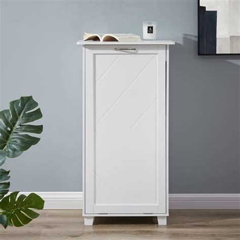 Vecelo Tilt Out Kitchen Trash Bin Cabinet With Negative Ion Deodorizing