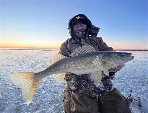 Seeking Big Early Ice Walleyes The Fishing Wire